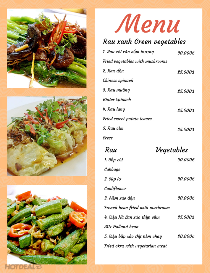 Thưởng Thức Toàn Menu Thế Giới Ẩm Thực Chay Vì Sức Khỏe Tại Nhà Hàng ...