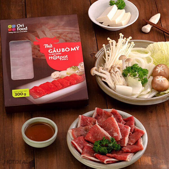 ORI FOOD SET COMBO LẨU TOMYUM BA CHỈ BÒ MỸ HỘP 1300G + HOTPOT GẦU BÒ MỸ ...