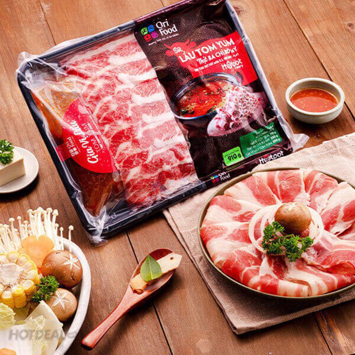 ORI FOOD COMBO LẨU TOMYUM-BA CHỈ US(910GR/KHAY)
