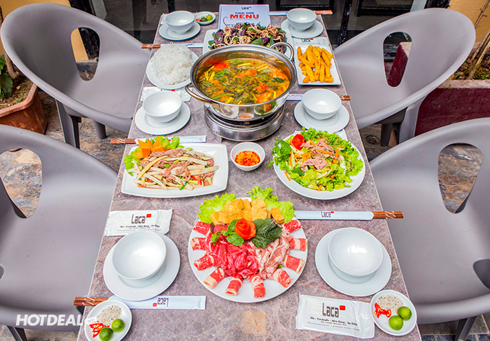 Laca 24 - Set Lẩu Riêu Cua Bò Sườn Sụn Dành Cho 3-4 Người