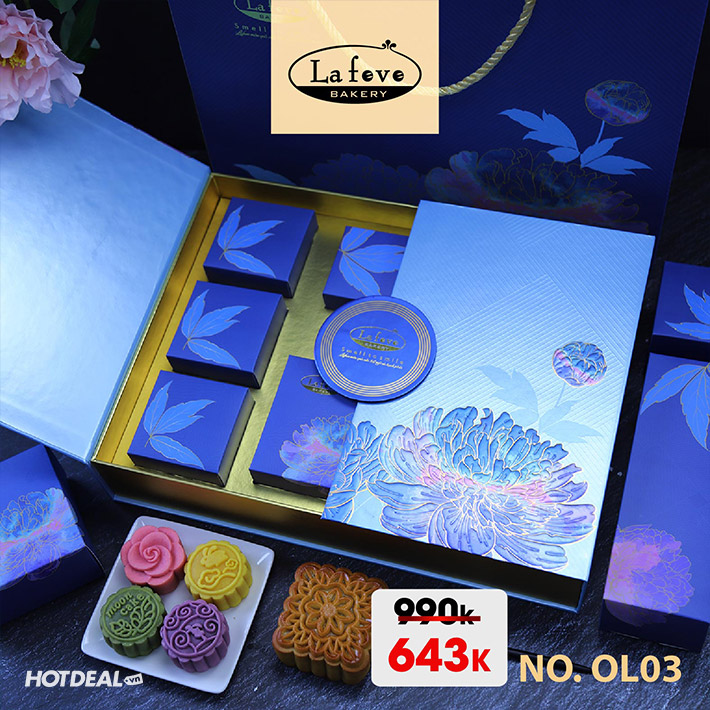 Bánh Trung Thu Lafeve Bakery - Hộp 2 Bánh 150gr + 5 Bánh/ 6 Bánh 60gr