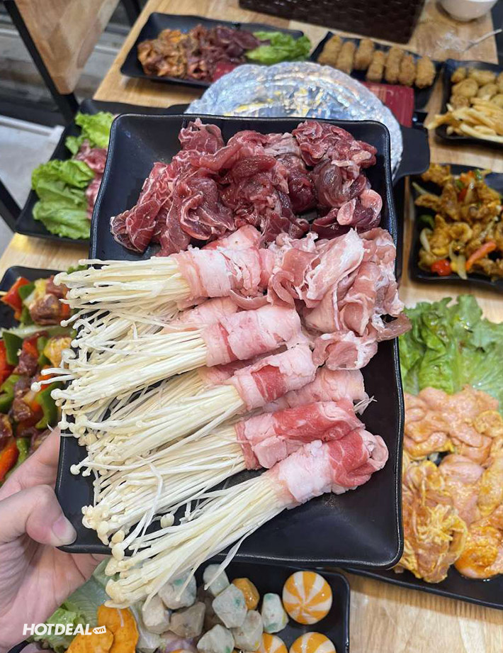 DK Buffet - Buffet Nướng Lẩu + Hải Sản Cao Cấp Trưa/ Tối