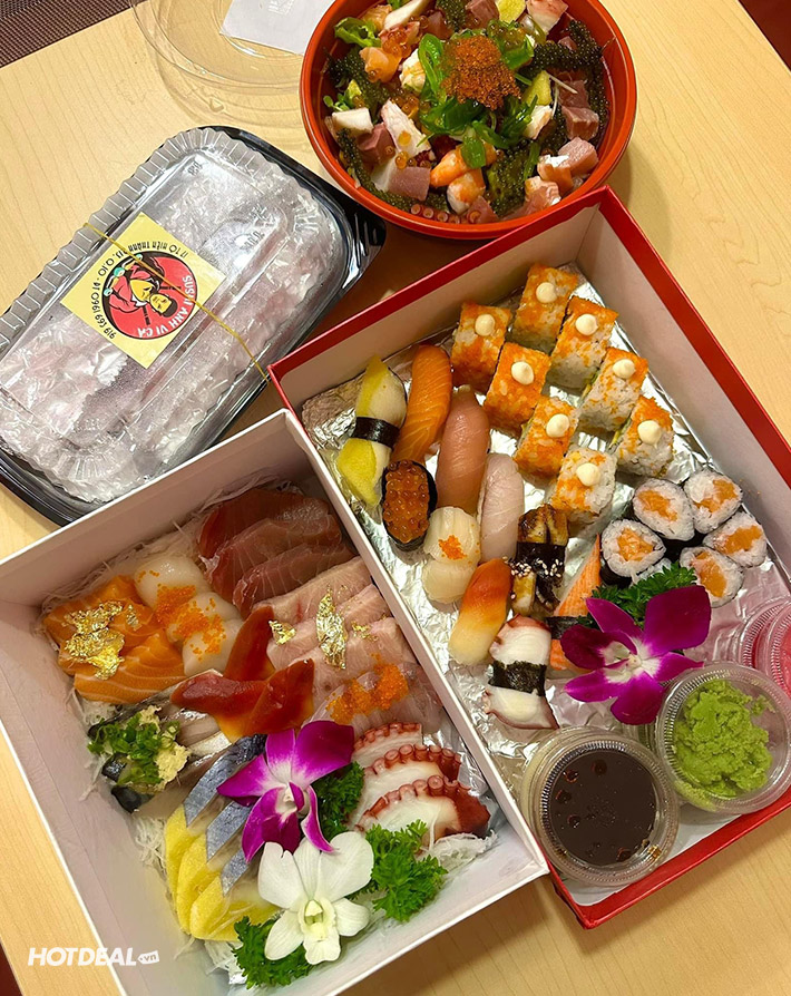 Sushi Anh Vi Cá - Combo Sushi/ Sashimi + Nước Cho 1-2 Người